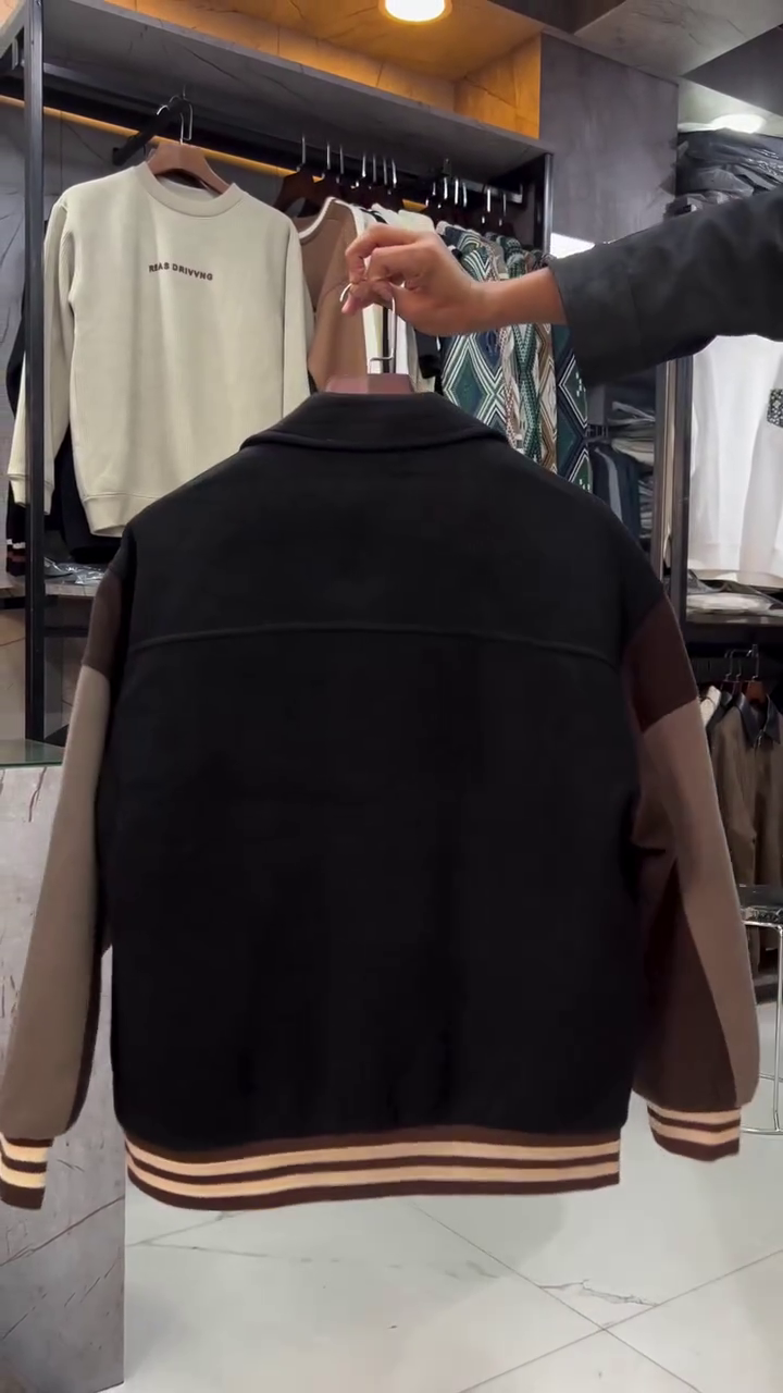 Classic Two Tone Varsity Jacket – Entrendss